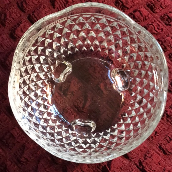 Source Unknown | Accents | Vintage Footed Glass Bowl With A ...